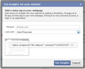 How to link your website to your Facebook Page or Profile for Insights ...
